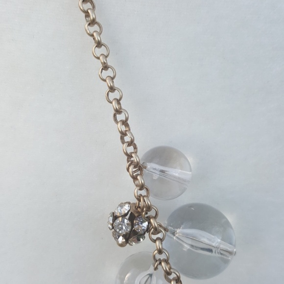 J. Crew | Jewelry | J Crew Clear Chunky Balls Necklace | Poshmark